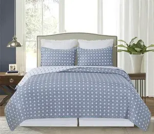 C&F HOME Chambray Star 3-piece Coverlet Bedding Set