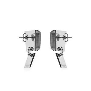 NAYIBE WARCHAUSKY JEWELRY Boxes Earrings - Silver