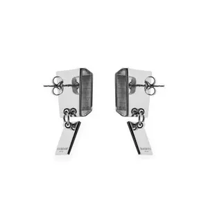 NAYIBE WARCHAUSKY JEWELRY Boxes Earrings - Silver