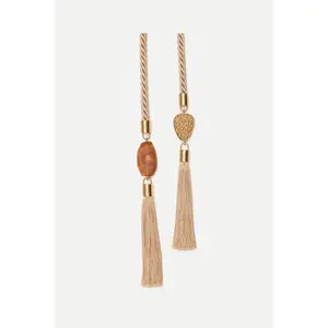 DANIELA MILLAN JEWELRY Silk Tassel Belt - Beige