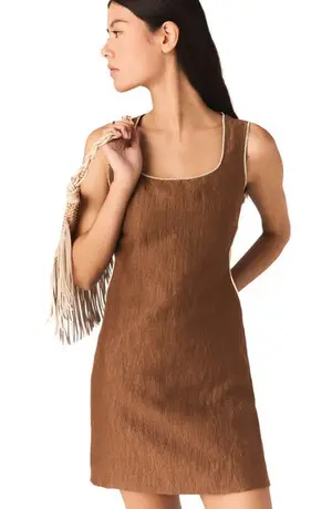 Maje Short Linen-blend Dress
