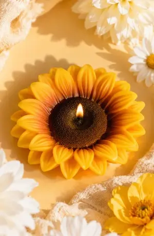 SOUTHLAKE GIFTS Sunflower Candle