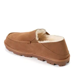 DEARFOAMS Fireside Shepparton Loafer Water Resistant Slippers - Chestnut