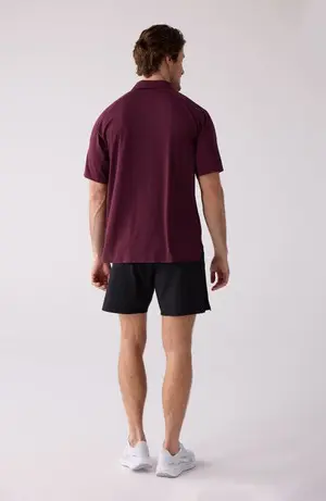 CENTERLINE ATHLETICS Airlite Polo Shirt - Dark Currant