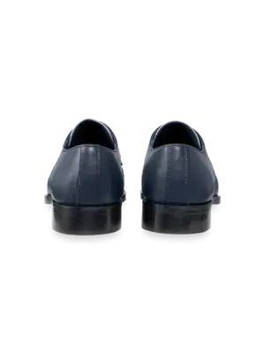 PAUL FREDRICK Leather Wing Tip Derby Shoes