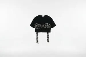 SAN MALO Cropped Lace Bikini T-shirt