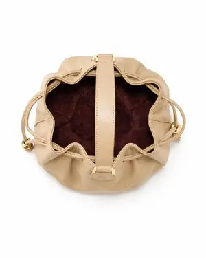 ROSZUAR Lunaire Smooth Leather Crossbody Bag - Honey