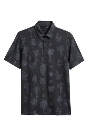 Travis Mathew Palm Tree Print Jersey Polo