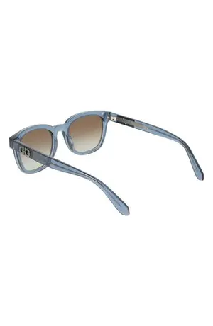 FERRAGAMO 54mm Rectangle Sunglasses - Transparent Avio