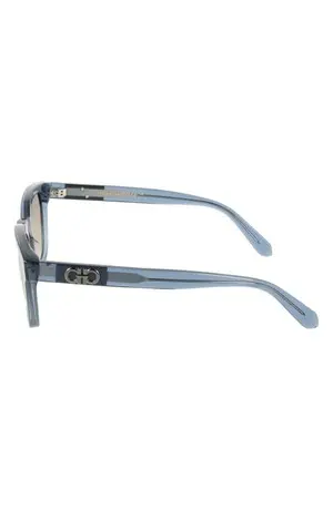 FERRAGAMO 54mm Rectangle Sunglasses - Transparent Avio