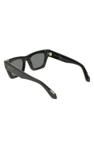 FERRAGAMO 50mm Gradient Cat Eye Sunglasses - Black
