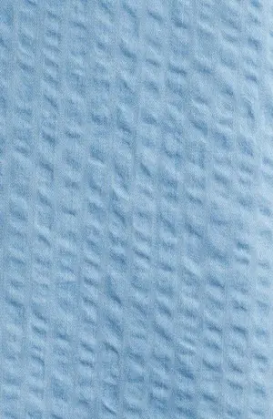 EMANUEL BERG Crinkle Stripe Cotton Denim Button-up Shirt