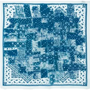 Zadig&Voltaire Blondie 85 Denim Print Bandana Silk Scarf - Flash