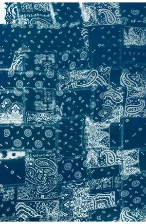 Zadig&Voltaire Blondie 85 Denim Print Bandana Silk Scarf - Flash