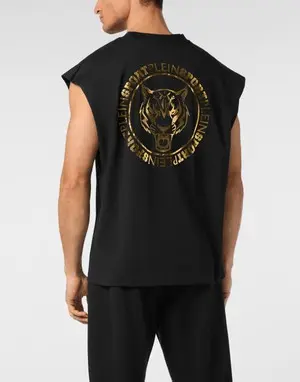 PLEIN SPORT Tanktop T-shirt Label