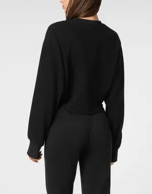 PLEIN SPORT Cropped Sponge Sweatshirt