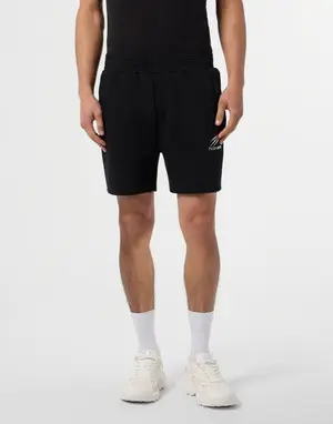 PLEIN SPORT Pique Jogging Shorts - Black