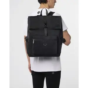 Philipp Plein Nylon Box Backpack - Black