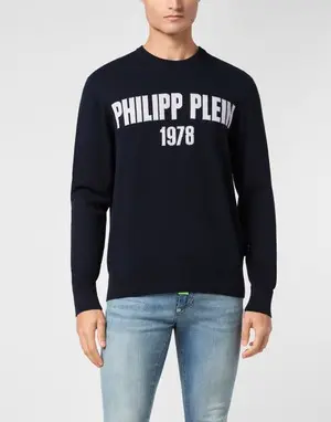 Philipp Plein Round Neck Pullover 1978 - Navy