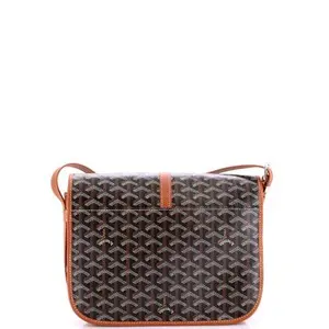 Goyard Belvedere Ii Messenger Bag Coated Canvas Mm - Brown