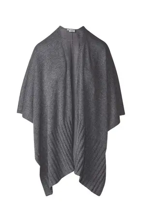 Kinross Cashmere Ruana Wrap - Flannel