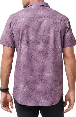 Travis Mathew Techwoven Short Sleeve Button-up Shirt