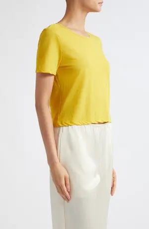 LESET Milo Crop T-shirt - Daffodil