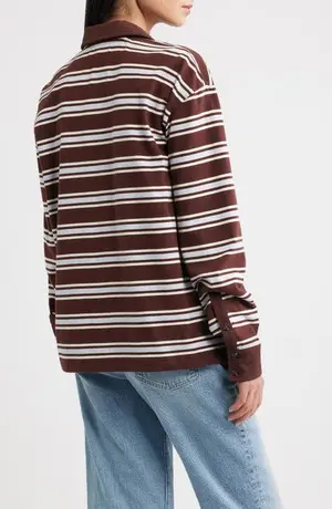 Rag & Bone Striped Cotton Rugby Shirt