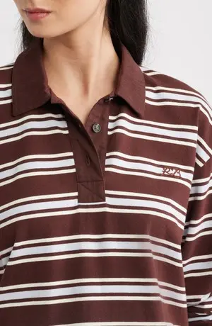 Rag & Bone Striped Cotton Rugby Shirt