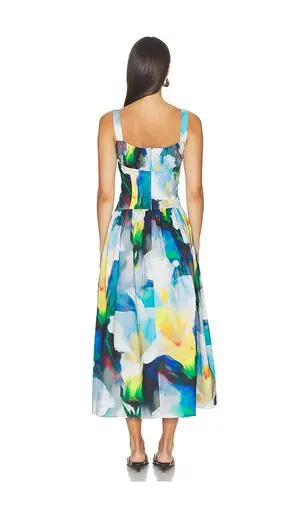 Prabal Gurung Ruched Waist Yoke Dress