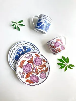 Twig New York Heritage Rosa Rugosa Salad Plate