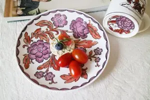 Twig New York Heritage Rosa Rugosa Salad Plate