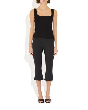 THE PARK Allison Capri Pant - Noir