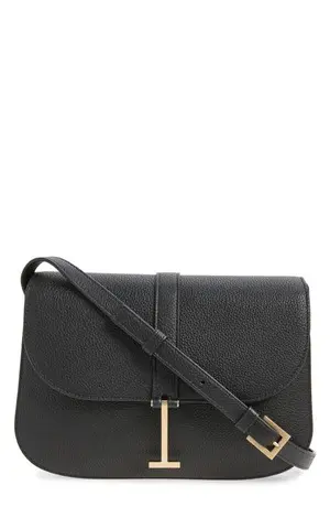 TOM FORD Small Kara Grained Leather Crossbody Bag - Black
