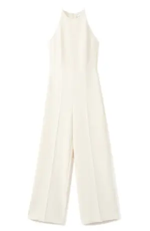 Mango Halter Neck Wide Leg Jumpsuit