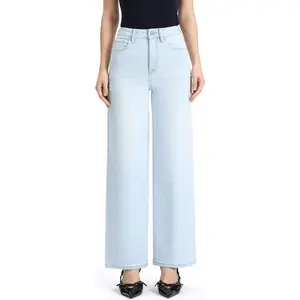 BAYEAS High Waist Ankle Tapered Jeans - Light Blue