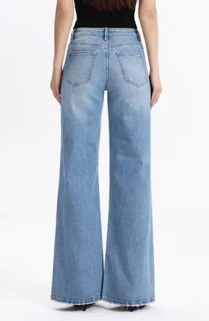 BAYEAS Mid Rise Wide Leg Jeans