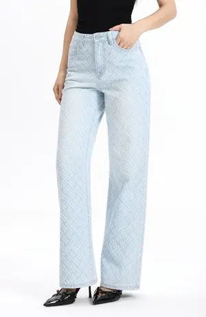 BAYEAS High Waist Straight Leg Jeans