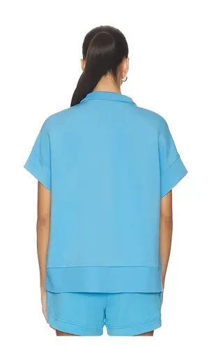 Varley Short Sleeve Sweater With Quarter Zip