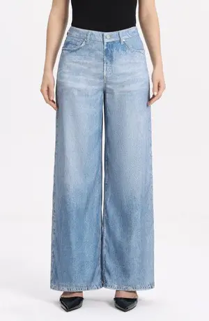 BAYEAS High Waist Wide Leg Jeans - Flowing Clouds