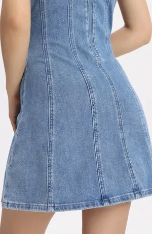 BAYEAS Denim Pinafore Dress