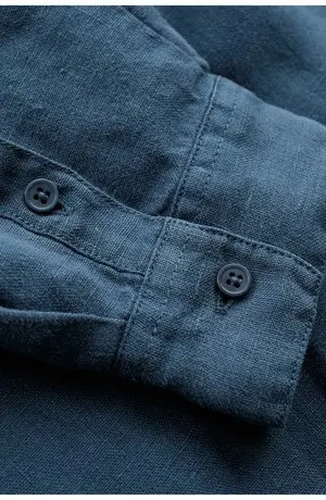 SEASALT CORNWALL Hazel Branch Linen Button-up Shirt