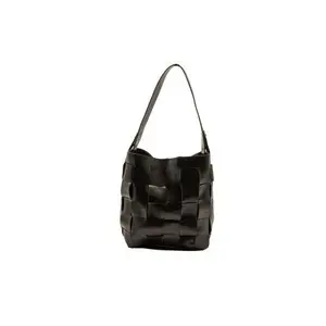 SABANDIJA Coyote Woven Leather Handbag
