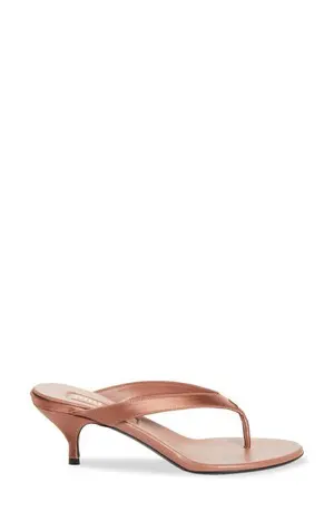 Miu Miu Leather Thong Sandal