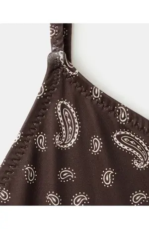 Mango Paisley One-piece Swimsuit