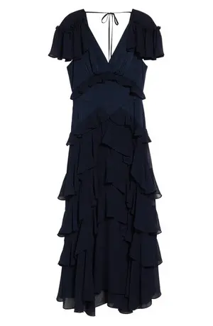 Cinq À Sept Tatum Ruffle Maxi Dress