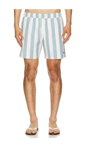 Faherty Brand All Day 6” Swim Trunk In Stripes - Multi