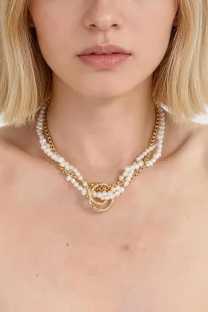 CLASSICHARMS Nina Multi-strand Pearl And Necklace