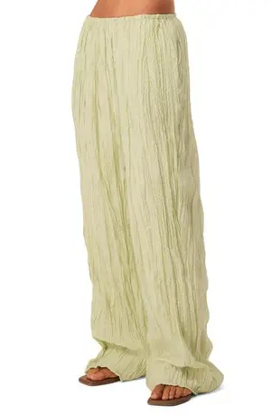 SNDYS. Crinkle Wide Leg Pants