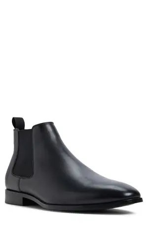 Aldo Sosa Leather Chelsea Boot Black